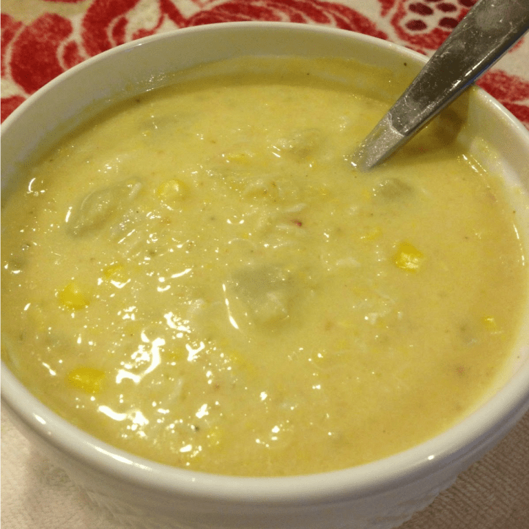 Spicy Crab and Corn Chowder - This Gal Cooks