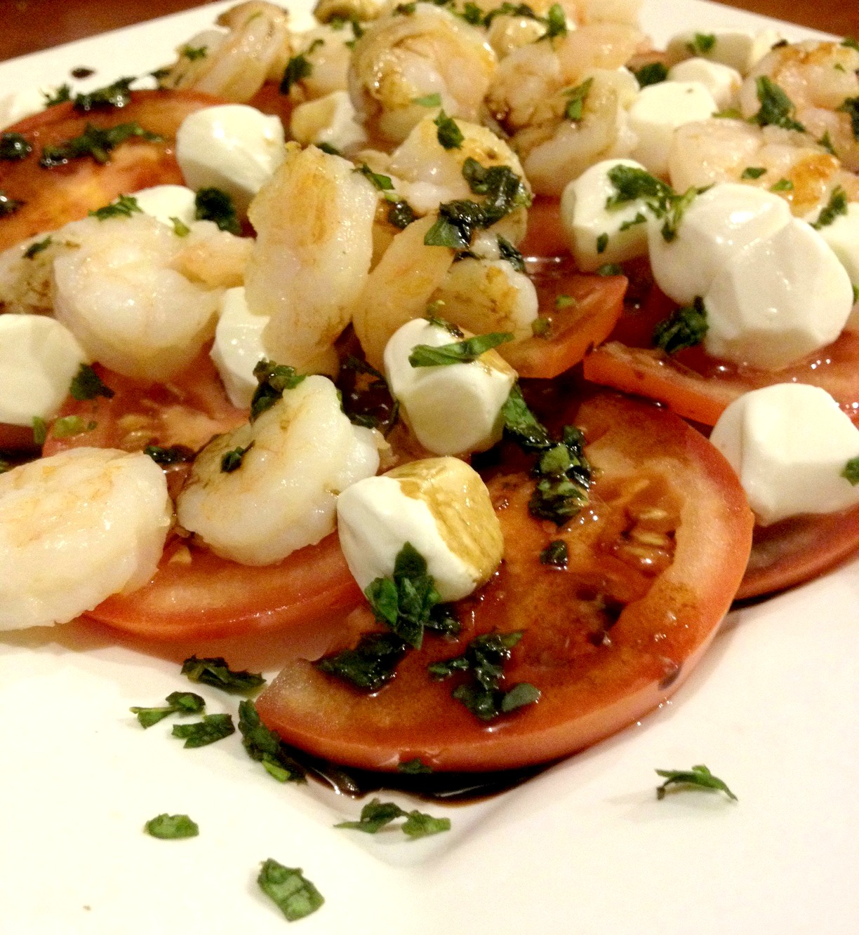 Shrimp Caprese Salad - This Gal Cooks