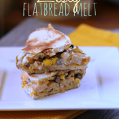 Zesty Flatbread Melt - This Gal Cooks