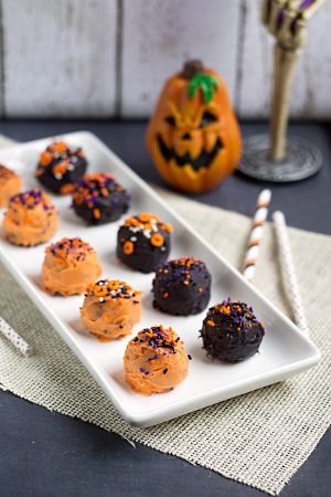 Halloween Brownie Truffles - This Gal Cooks