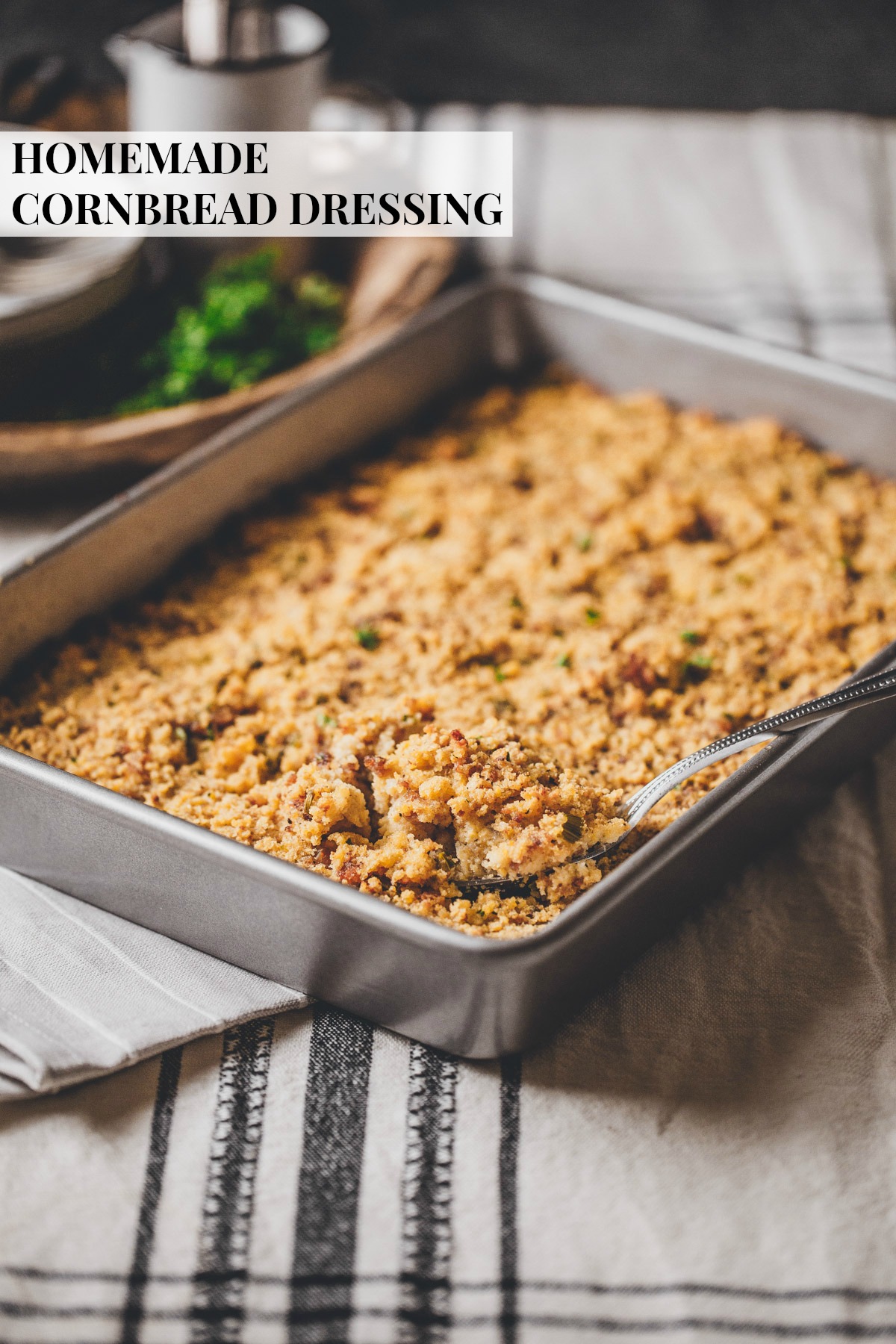 Homemade Cornbread Dressing - This Gal Cooks