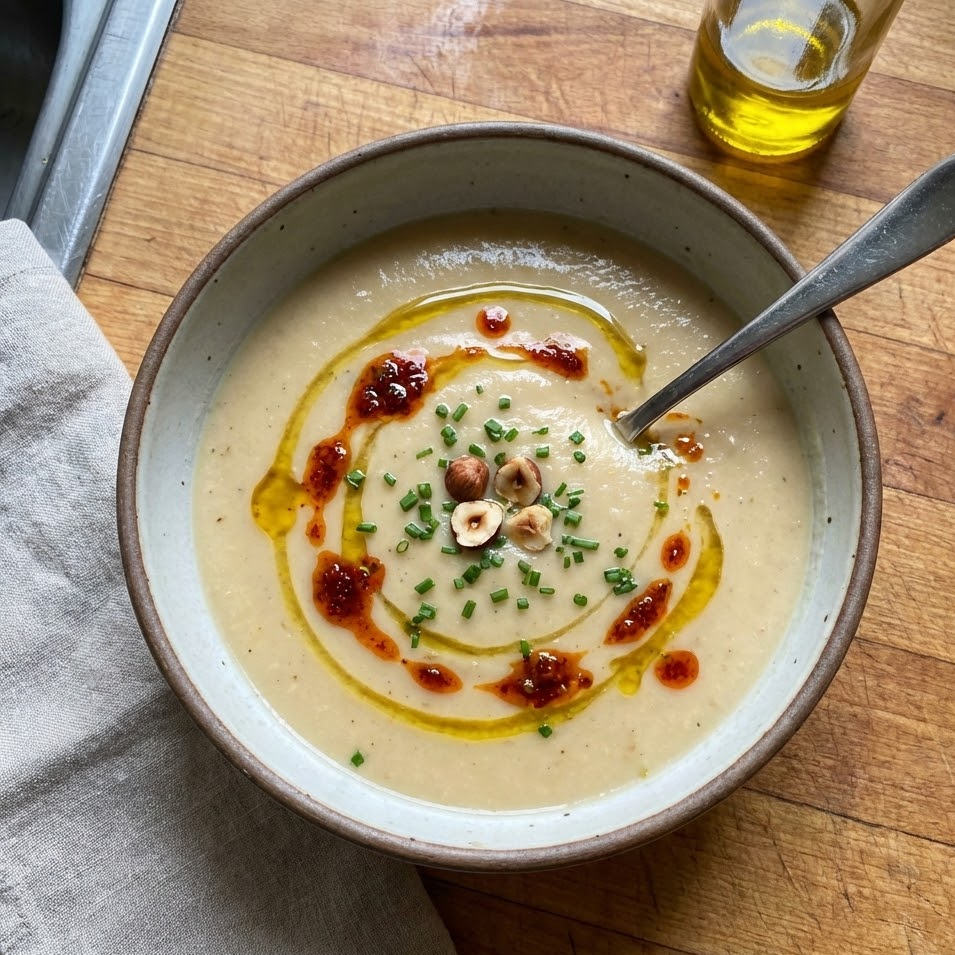This Creamy Hazelnut Soup Recipe Has a Savory Miso Secret - This Gal Cooks